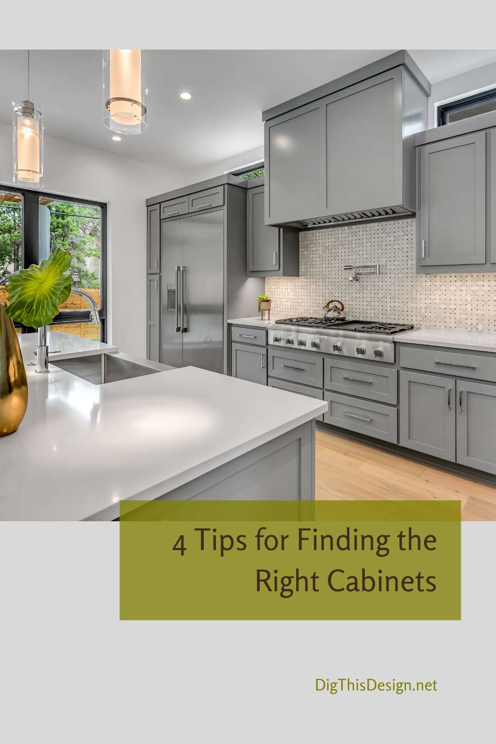 Kitchen Cabinets - 4 Tips to Choosing the Right Ones - Dig This Design