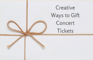 Gift Concert Tickets in a Creative Way Ideas - Dig This Design